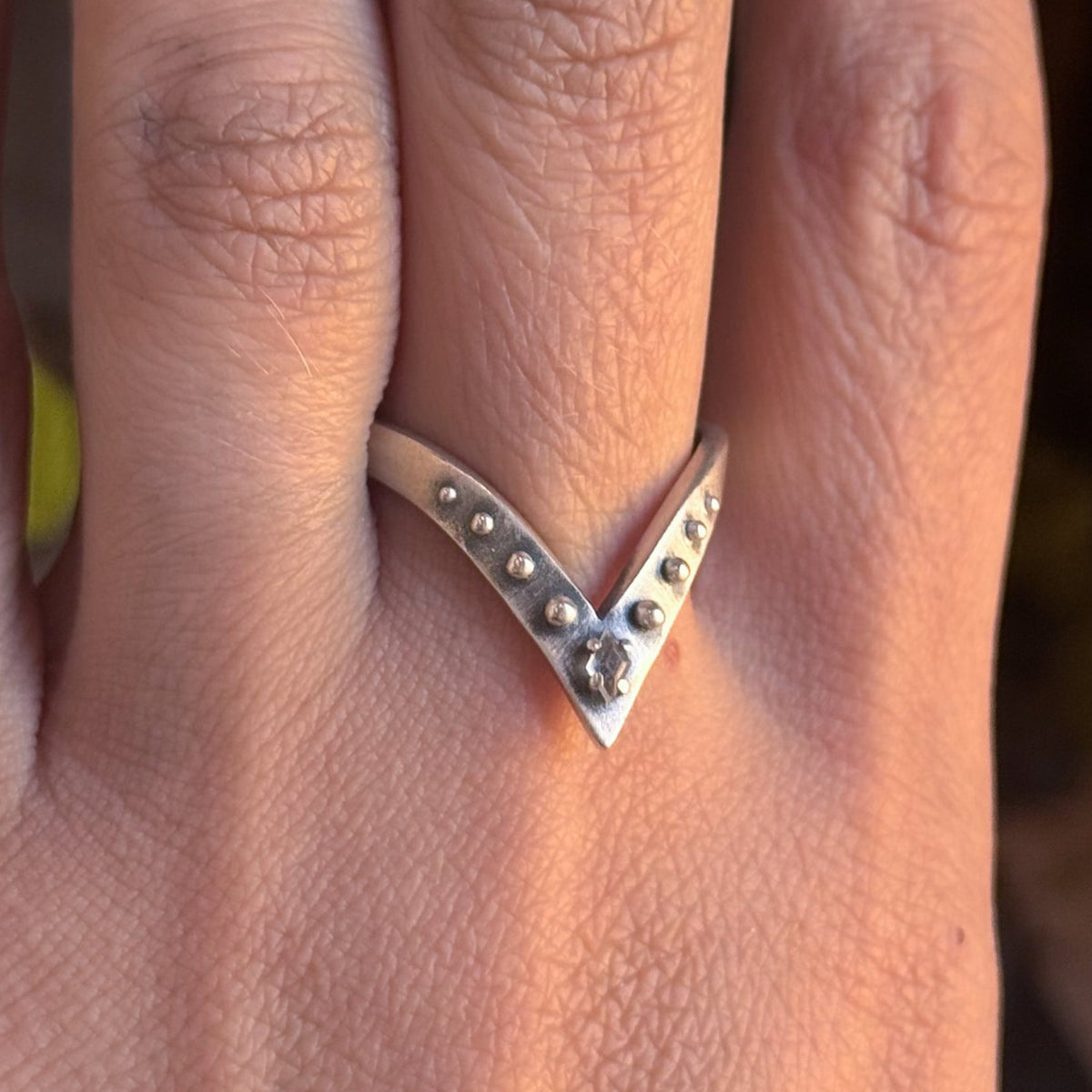 Descent Stacker Ring | Faceted Clear Quartz & Sterling Silver – Acid ...