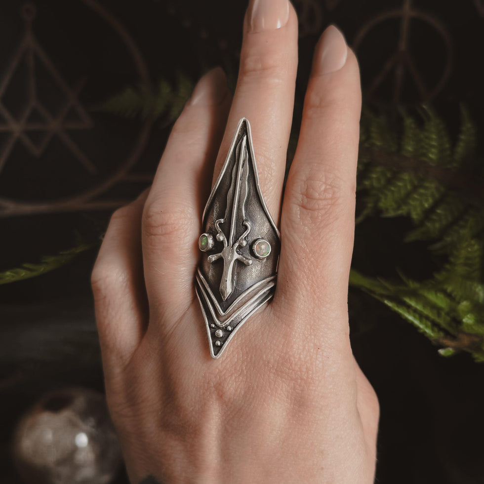 Freya Ring - Sterling Silver – Acid Queen Jewelry