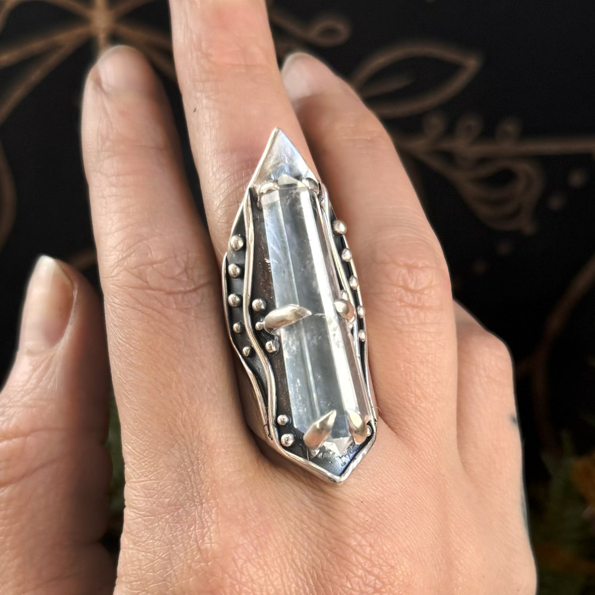 Guinevere Amplifier Ring // Quartz – Acid Queen Jewelry