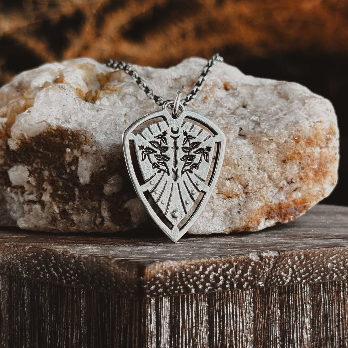 Lemon Balm Plant Magick Shield Necklace – Acid Queen Jewelry